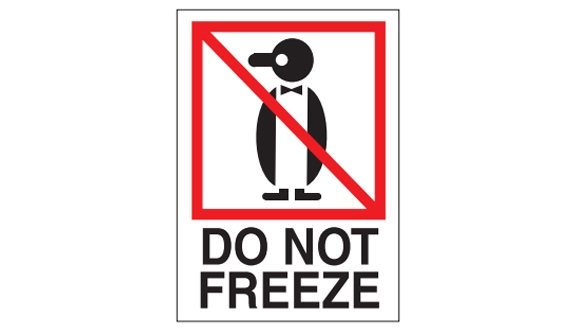 Do Not Freeze Labels - 3x4