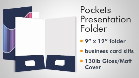 Pocket Folder - 9x12, printed full color