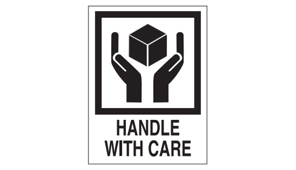 Handle with Care Labels - 3x4