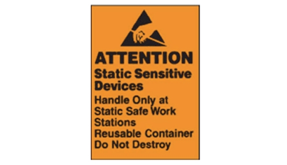 Attention Labels 1.75x2.5 - Safety First at PrintPapa