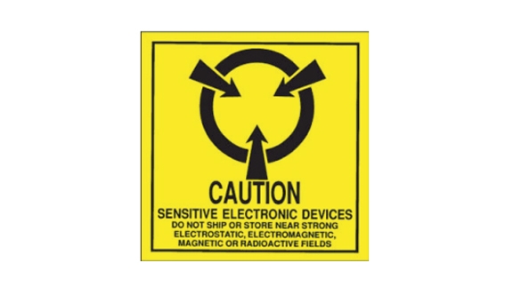 CAUTION Sensitive Electronic... Labels - 4x4