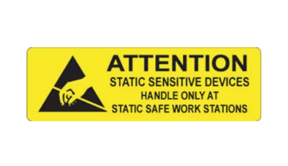 ATTENTION Static Sensitive... Labels - 0.625x2