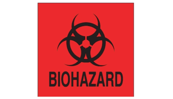 Biohazard Labels - 4x4