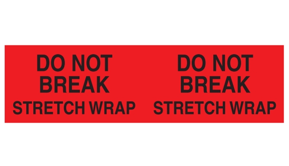 Do Not Break Stretch Wrap Labels - 3x10