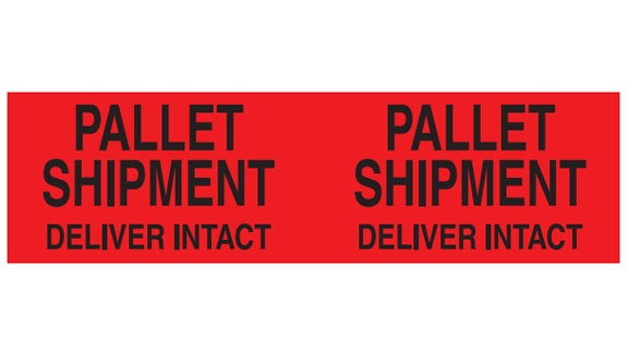Pallet Shipment Deliver Intact Labels - 3x10