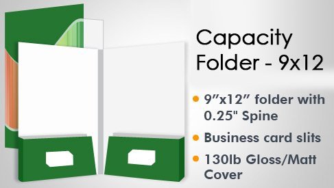 Custom Printed Box Folder with 2 Pockets