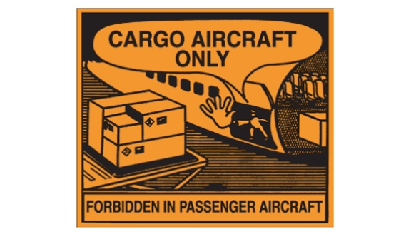 Cargo Aircraft Only Labels - 4.375x5