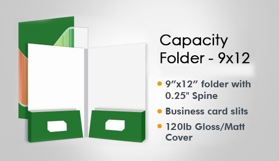 Custom Printed Box Folder with 2 Pockets