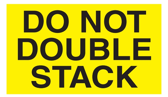3x5 Do Not Double Stack Labels - PrintPapa