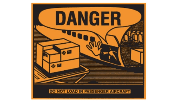 Danger Aircraft Labels - 4.375x5