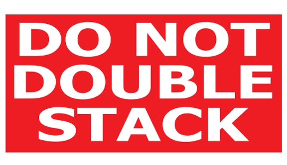 3x5 Do Not Double Stack Labels Secure Stacking Printpapa