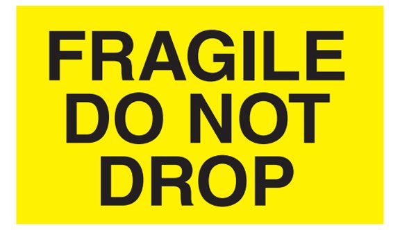 Fragile Do Not Drop Labels