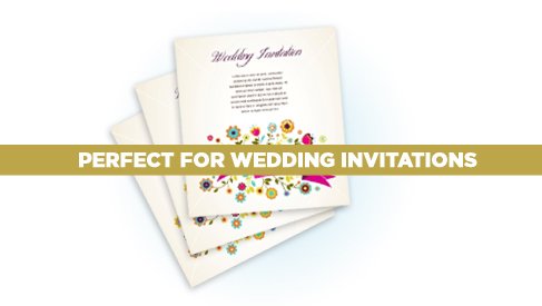 Flat Invitation Card - 3.5x5