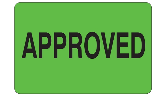 Approved Labels - 2x3