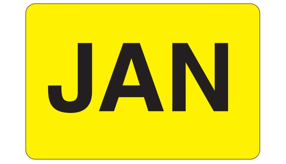 January Labels - 2x3
