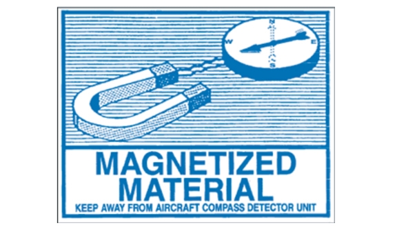 Magnetized Material Labels - 3.75x4.5