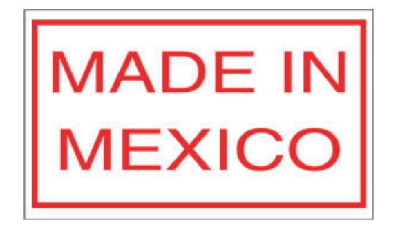 Made In Mexico Labels - 3x5
