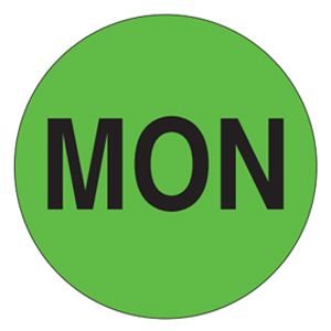 Days of the Week Labels