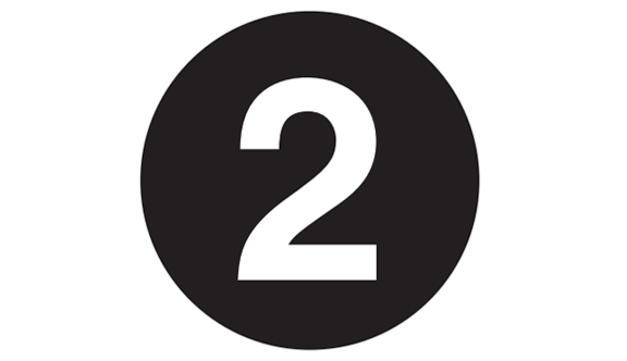 Number 2 Labels - 2"