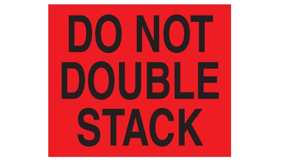 Do Not Double Stack Labels - 8x10
