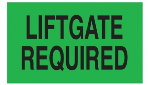 Liftgate Required Labels - 3x5