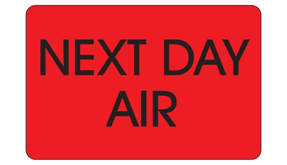 Next Day Air Labels - 2x3