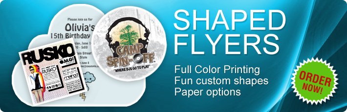 Shaped Flyers - PrintPapa