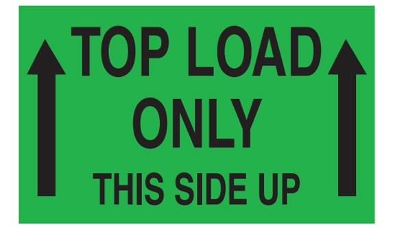Top Load Only (Arrows) Labels