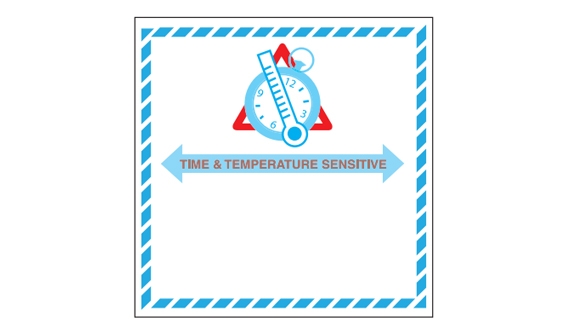 Time & Temperature Sensitive Labels - 4x4