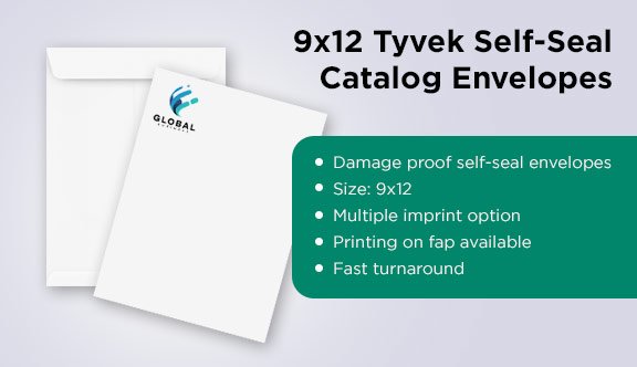 9x12 Tyvek Self-Seal Catalog Envelopes - Tyvek Envelopes