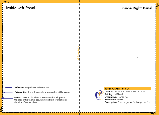 Printing Templates for Guidelines - PrintPapa