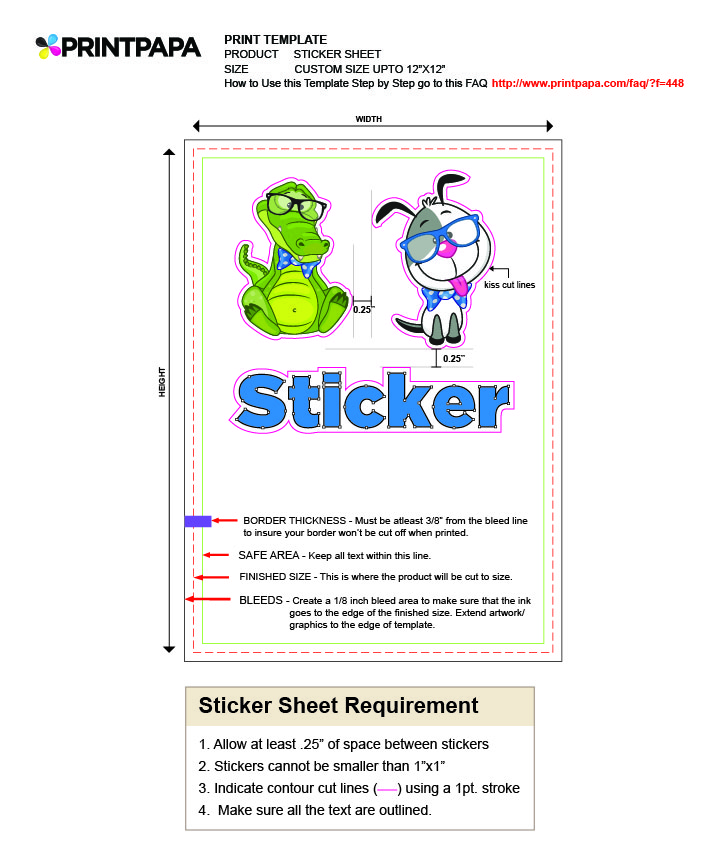 Find a Printing Template :: Printpapa.com
