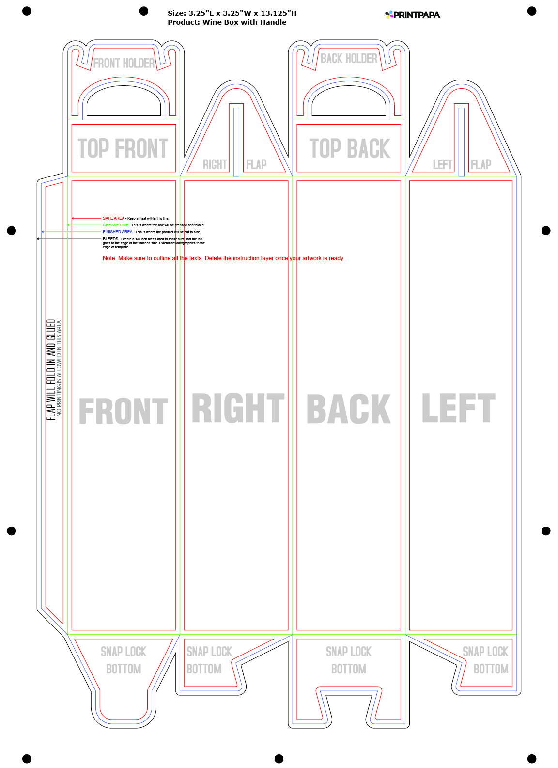 Find a Printing Template :: Printpapa.com