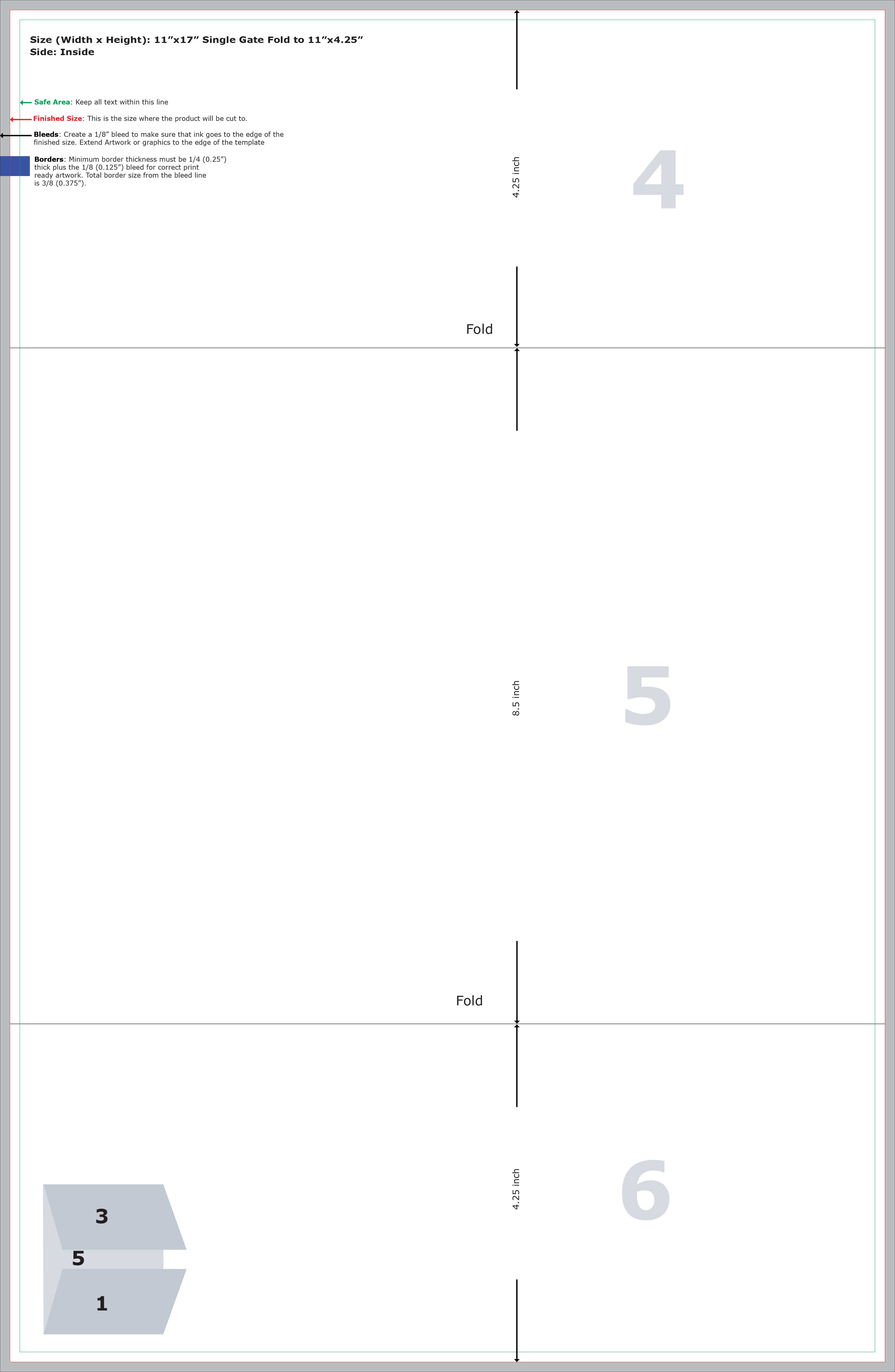 Single Gatefold Template
