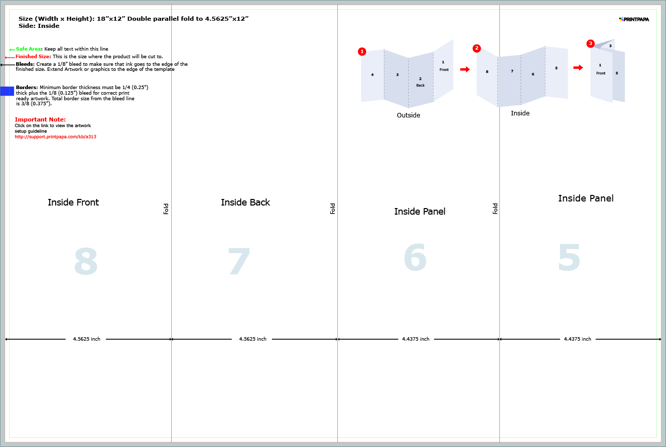 Find a Printing Template :: Printpapa.com