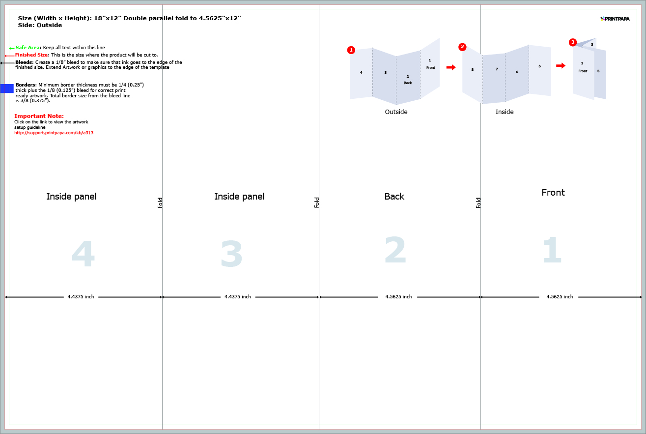 Find a Printing Template :: Printpapa.com