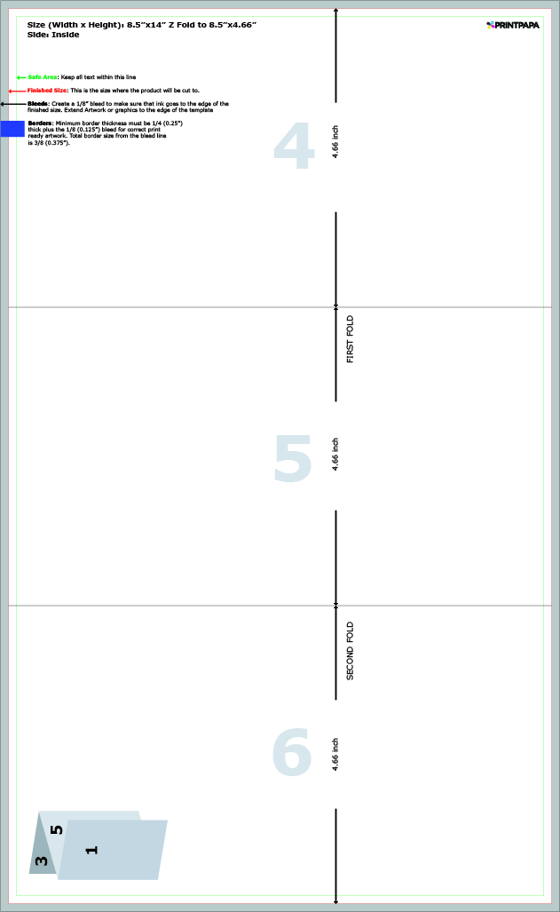 Find a Printing Template :: Printpapa.com