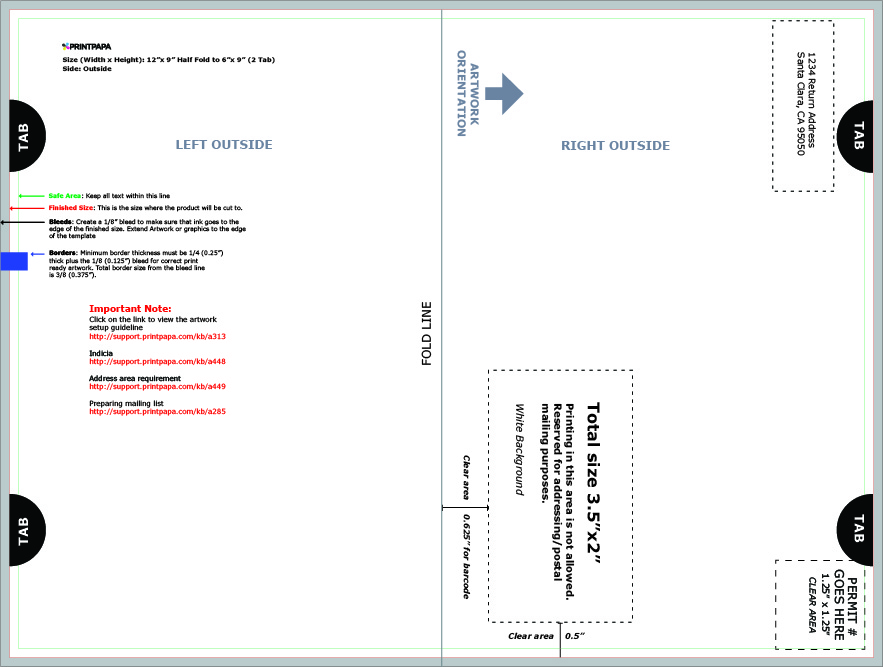 Find a Printing Template :: Printpapa.com