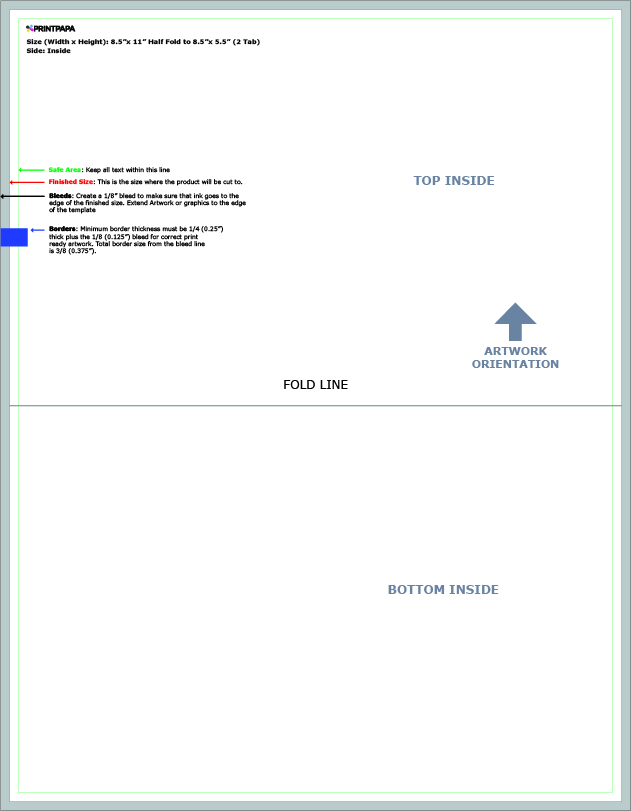 Find a Printing Template :: Printpapa.com