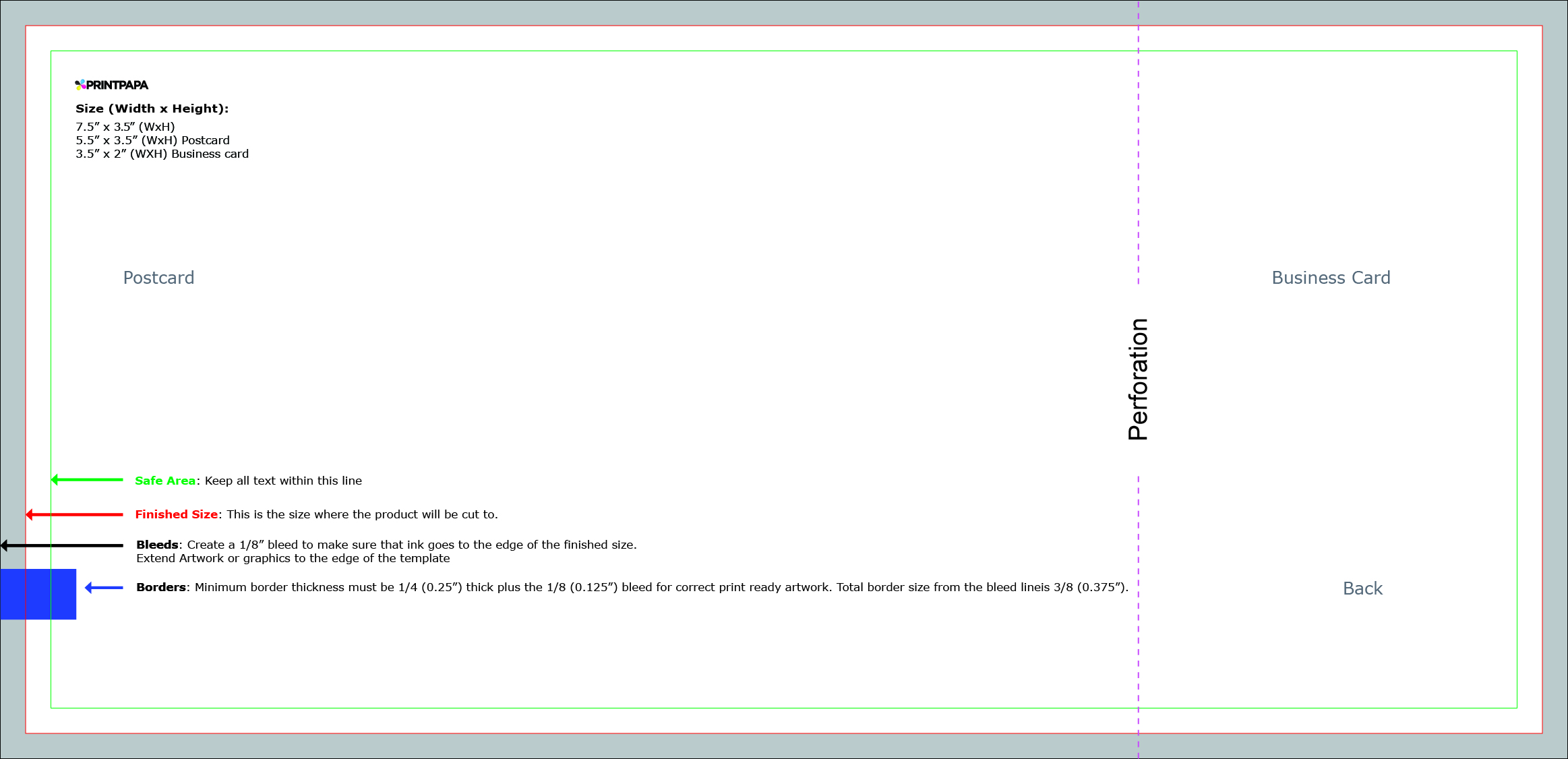 Find a Printing Template :: Printpapa.com
